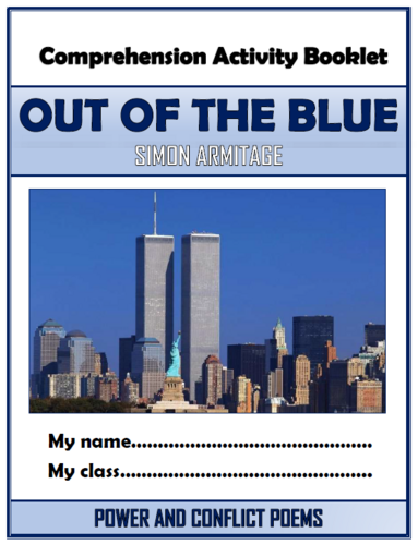 Out of the Blue - Simon Armitage - Bundle! | Teaching Resources