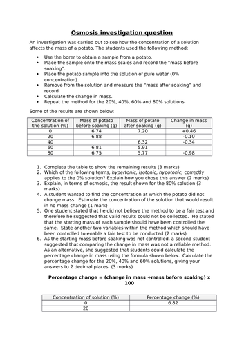 OCR GCSE Combined Science Paper 1 REVISION (Biology topics B1 - B3 ...