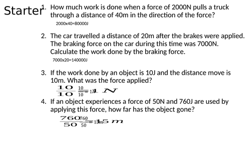 A Level Physics Work, Energy and Power 2: Kinetic and Potential Energy ...