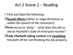 Macbeth Act 2 Scene 2 | Teaching Resources