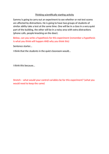 Ecosystems lesson Activate 1 Year 7 KS3 Suitable for non-specialist ...