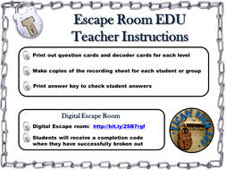 Protein Synthesis and Gene Regulation Activity: AP Biology Escape Room ...