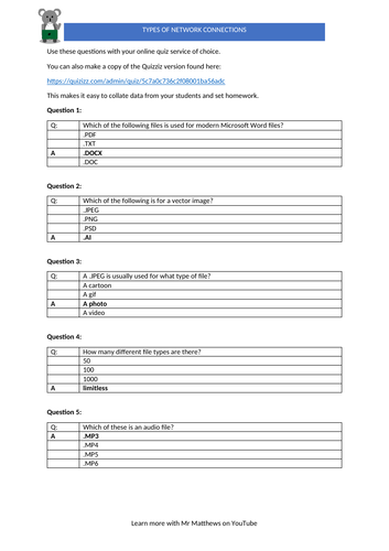 Introduction to File Types (File Extensions) | Teaching Resources