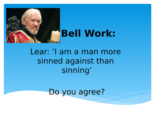 King Lear full SoW English Literature A Level KS5 | Teaching Resources