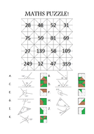 Calculating angles puzzle | Teaching Resources