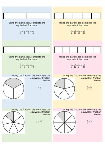 Year 4 - Finding equivalent fractions | Teaching Resources Year 4 - Finding equivalent fractions | Teaching Resources