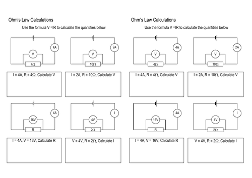 Ohm's Law and Resistance | Teaching Resources