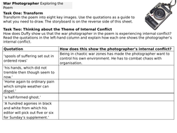 War Photographer for Lower Ability | Teaching Resources