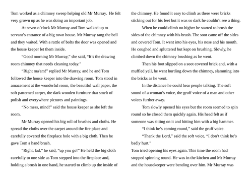 Swept Up - a Victorian short story with comprehension questions ...