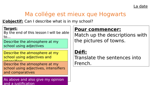 French 5 Lessons on School | Teaching Resources