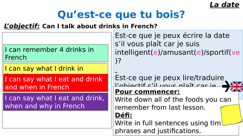 French Food and Drink Unit of Work | Teaching Resources