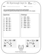 Addition & Subtraction: Using Partitioning | Teaching Resources