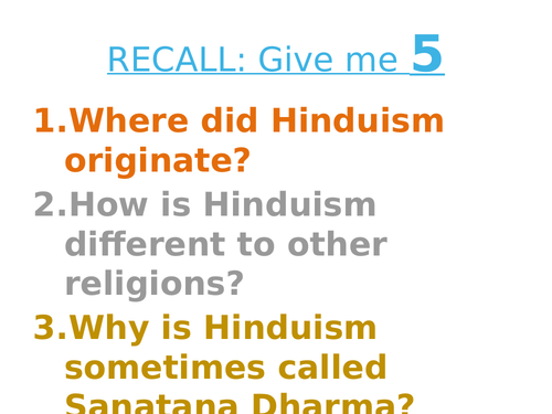 AQA A Hindu Beliefs and Practices Resources | Teaching Resources