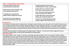 DRAGON DANCE BY MAX FATCHEN - WORKSHEETS WITH ANSWERS | Teaching Resources