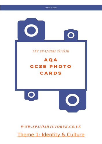 AQA GCSE Spanish Practice Photo Cards | Teaching Resources