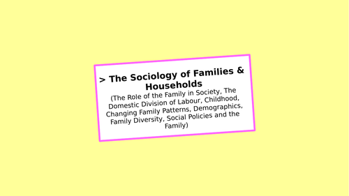 Families and Households 13/18 - Types of Family Diversity (GCSE ...