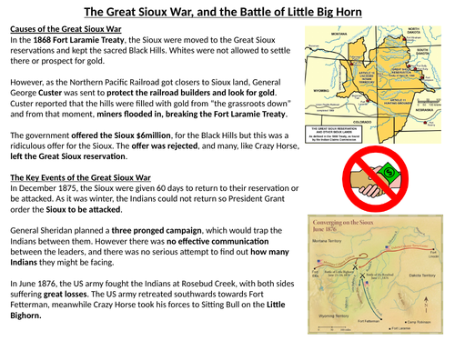 The Great Sioux War and the Battle of Little Bighorn | Teaching Resources