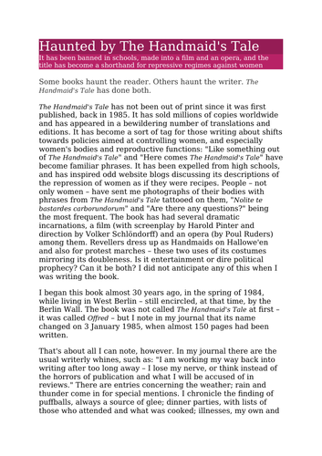 'The Handmaid's Tale' A Level Literature Scheme of Work- Ten Weeks ...