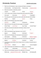 Christianity: Practices (Paper 1: AQA A GCSE Religious Studies ...