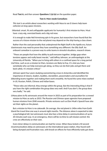 Cambridge iGCSE 0500 English Language Paper 1 SoW | Teaching Resources Cambridge iGCSE 0500 English Language Paper 1 SoW | Teaching Resources
