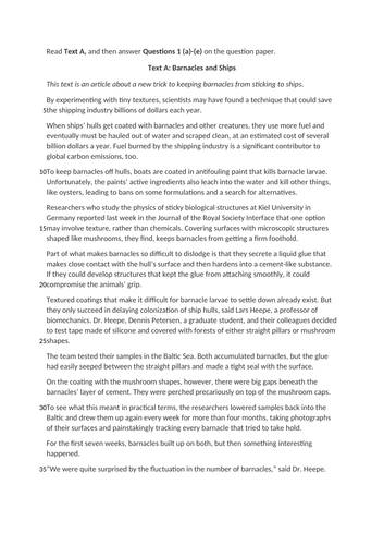 Cambridge iGCSE 0500 English Language Paper 1 SoW | Teaching Resources