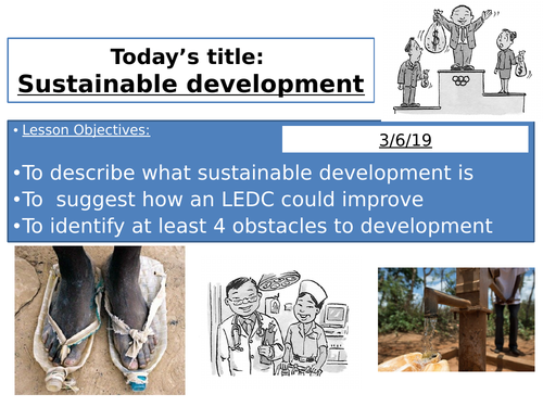 Outstanding lesson: Sustainable development and obstacles | Teaching ...