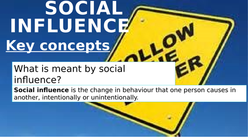 OCR GCSE Psychology Social influence topic | Teaching Resources