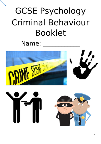 GCSE 9-1 OCR psychology criminal behaviour topic | Teaching Resources