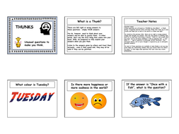 Thunks - Questions that make you think! | Teaching Resources