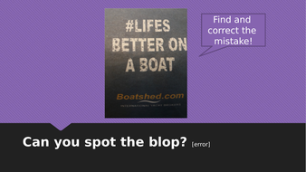 Quick SPaG starter | Teaching Resources