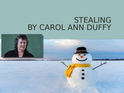 'Stealing' Carol Ann Duffy - Lesson/PPT | Teaching Resources