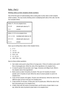 Ratio Revision Questions | Teaching Resources