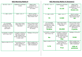 UKS2 Morning Maths Sheets (LA) | Teaching Resources