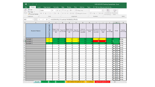 OCR GCSE PE Interactive Data Tracking Assessment Spreadsheet | Teaching ... OCR GCSE PE Interactive Data Tracking Assessment Spreadsheet | Teaching ...