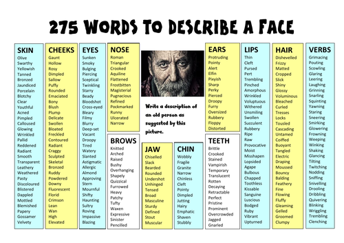 English Language Paper 1 Q5 AQA 2018 - Describing an old man's face ...