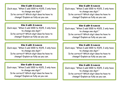 Year 4 - Partitioning and Place value anchor tasks and questions ...