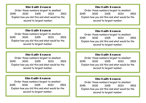 Year 4 - Partitioning and Place value anchor tasks and questions ...