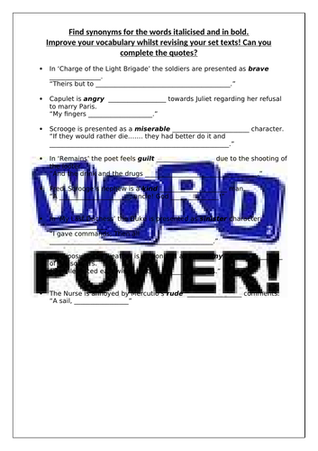 Descriptive Writing KS4 - Interleaving (Poetry Stimulus) | Teaching ...