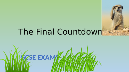 Exam Preparation Assembly- The Final Countdown | Teaching Resources