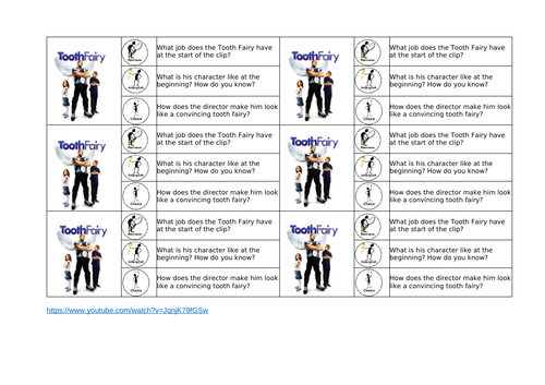 RIC style guided reading - Tooth Fairy (movie) | Teaching Resources