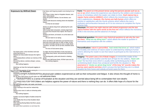 GCSE English Poetry Revision Worksheets | Teaching Resources