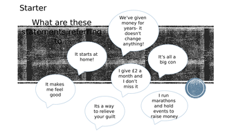 PSHCE Why do charities exist? | Teaching Resources