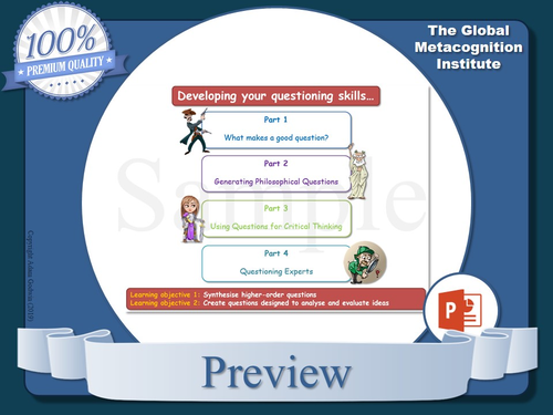 Questioning Skills Training Sessions (x5) [Metacognition, Metacognitive ...