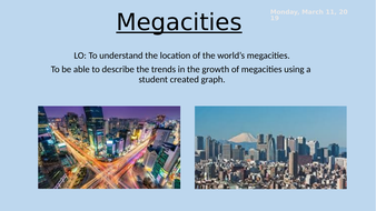 AQA A Level Geography- Contemporary Urban Environments- Megacities ...