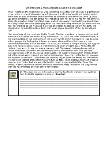 year-6-reading-sats-revision-3-mark-answers-teaching-resources