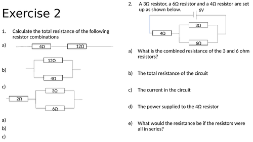 A Level Physics Electricity 2: Resistance | Teaching Resources