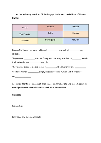Introduction to Human Rights | Teaching Resources