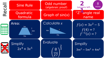 Maths GCSE higher revision starter by pbrucemaths - Teaching Resources ...