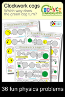 Clockwork cogs: Which way will it turn? Distance learning worksheets ...