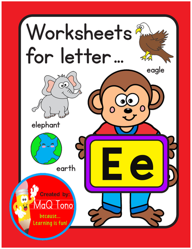 Letter Ee ... Letter of the Week Activity Worksheets | Teaching Resources